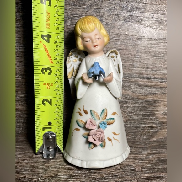 Homco | Accents | Vintagehomcohome Interiorsangel Holding Blue Birdbell ...